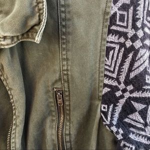 Sun & Shadow | Jackets & Coats | Sun And Shadow Contrast Sleeve Field ...